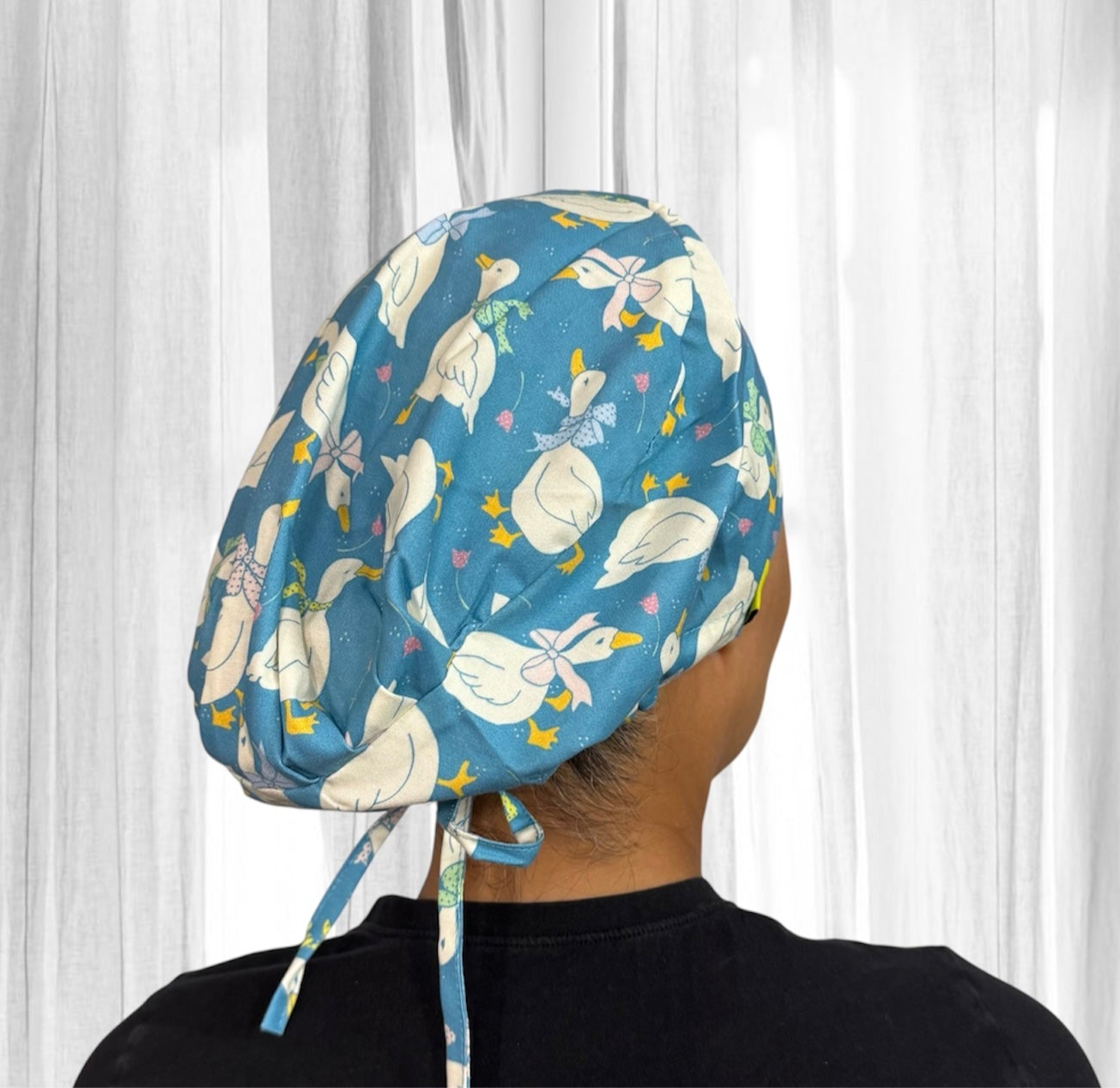 Grandmother Goose with Bow by Tanza Scrub Caps – Tanza Apparel, LLC